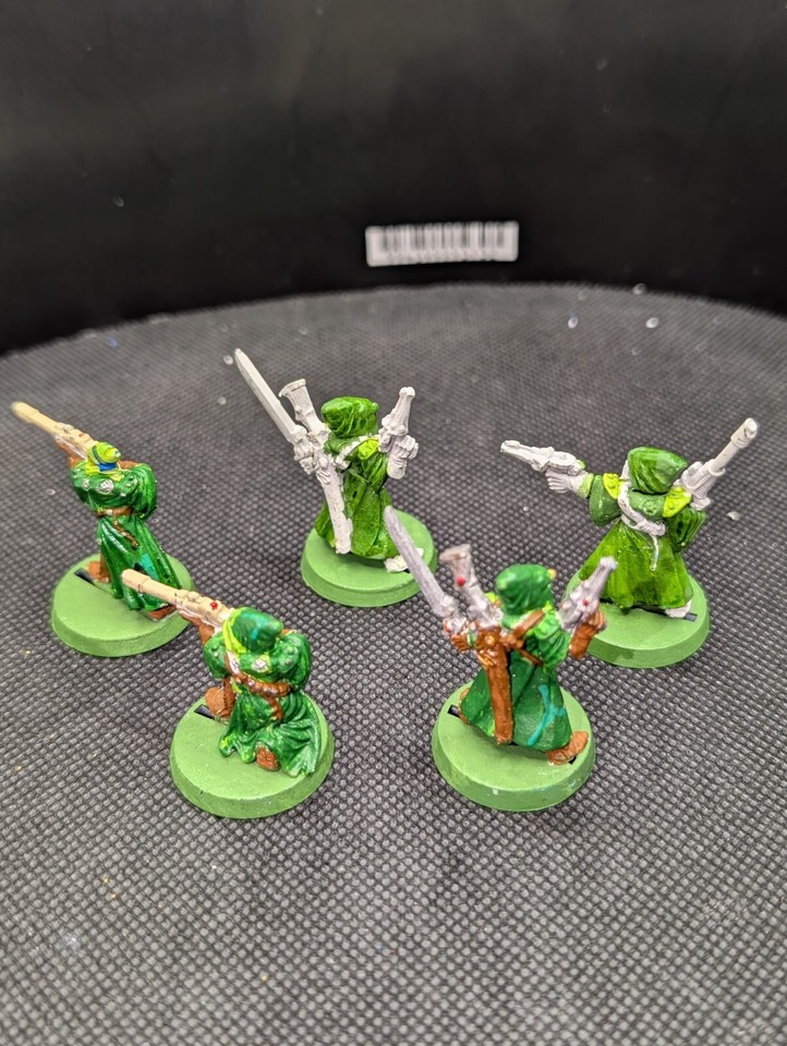 Warhammer 40k Aeldari Studio Eldar Ranger Scouts Green Camo x5 OOP ...