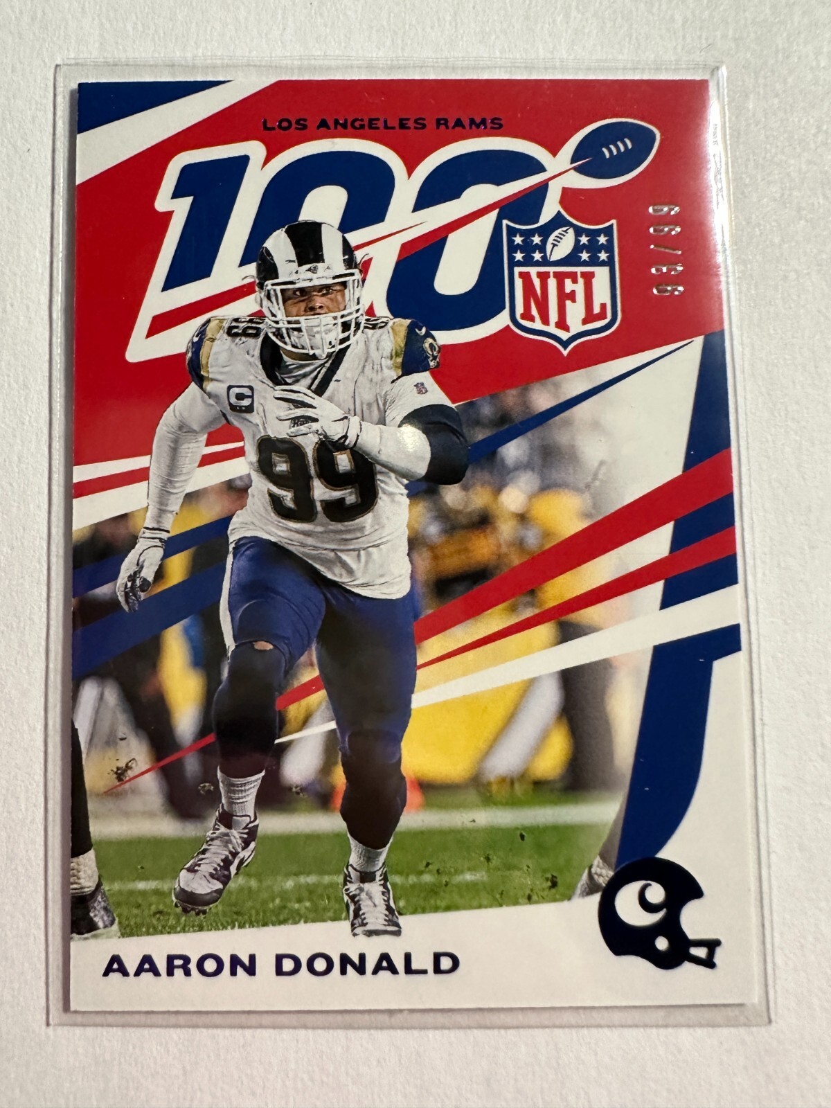 K82,793 - 2019 Panini Chronicles Blue #54 Aaron Donald #/99 | eBay
