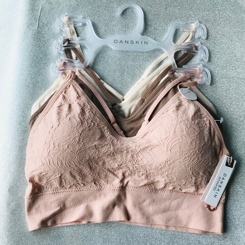 Danskin Intimates All day Comfort BRAS, Removable Pads, 3-Pack ,Size ...