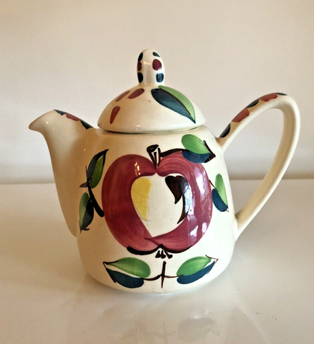 Purinton Slip Ware Pottery Mid Century Modern Apple Pattern LIDDED ...