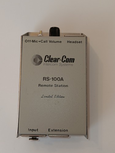 Clear-Com RS-100A Remote Intercom Station UNTESTED FREE RETURNS | eBay