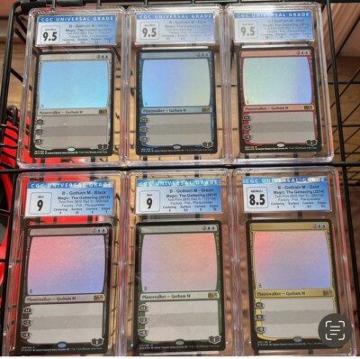 Mtg M15 Foil Planeswalker Test Print Complete Set Of Graded B Prints ...