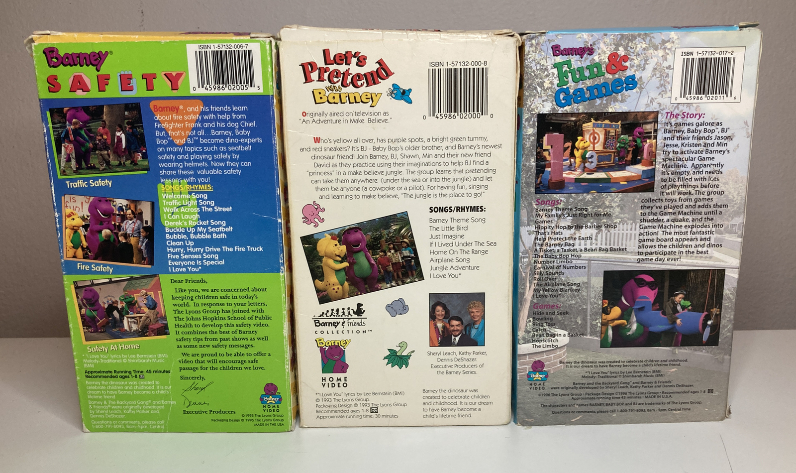 Lot of 5 Barney VHS Tapes Families Special | Grelly USA