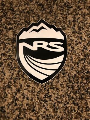 NRS Black White Logo Kayaking Boating Water Paddle Sticker/Decal Vinyl ...