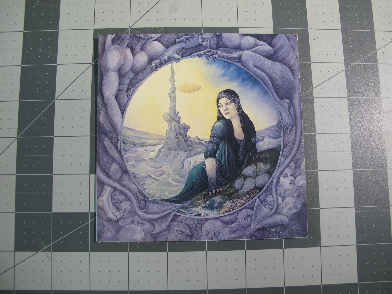 vtg 1990s Goth ephemera - Gothic Siren art card Linda Garland UK | eBay