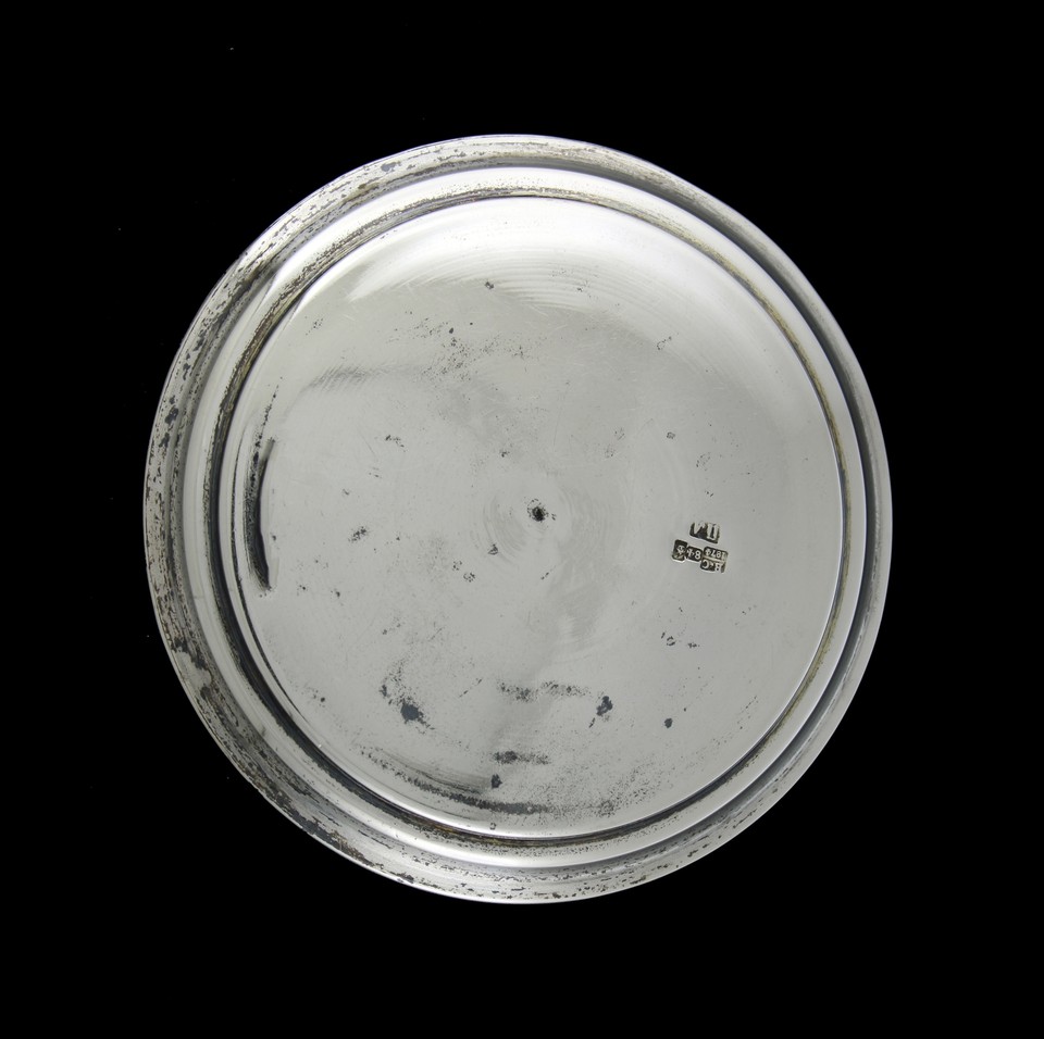 Antique 1874 Pyotr Abrosimov Niello 840 Silver Coaster | eBay