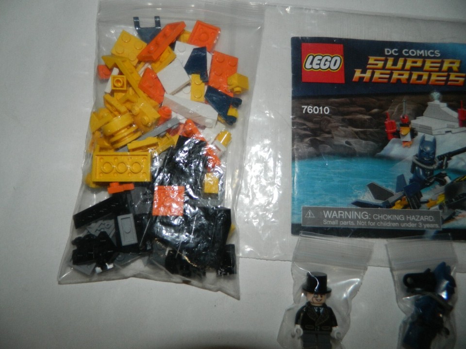 LEGO Batman 76010 THE PENGUIN FACE OFF All Minifigs* Booklets 100% ...