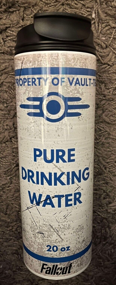 Fallout Pure Drinking Water Tumbler 20oz With A Flaw Great Price | eBay
