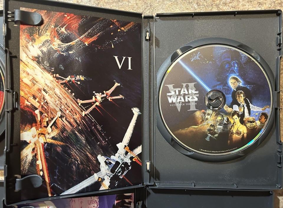 STAR WARS 1ST (6) MOVIES DVD LOT HARRISON FORD SAM JACKSON LIAM NEESON ...