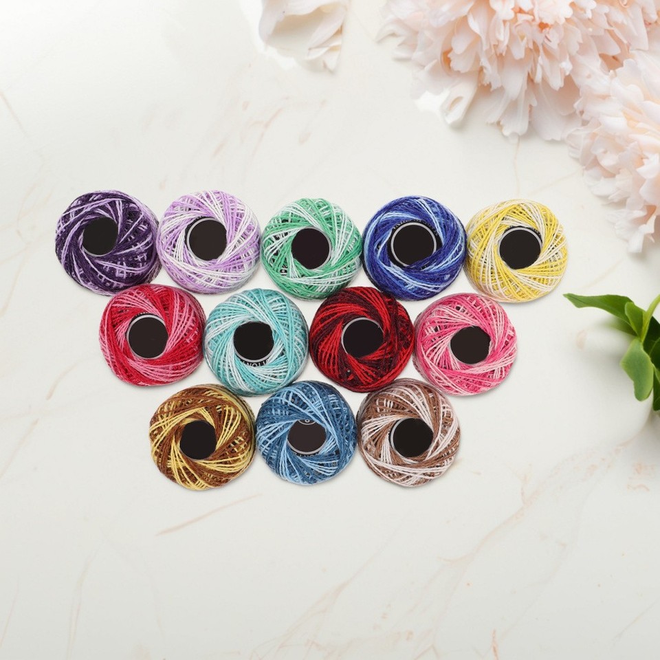 12 Pcs Decorative Thread for Sewing Embroidery Floss Bundle Craft | eBay UK