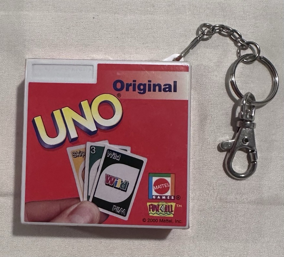 Miniature Uno Card Game Keychain Complete With A Full Deck | eBay