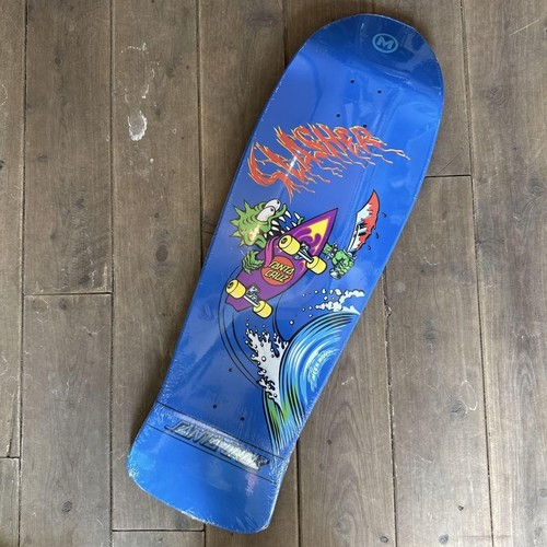 Santa Cruz Meek OG Slasher Reissue Skateboard Deck Blue Surf Graphic 10 ...