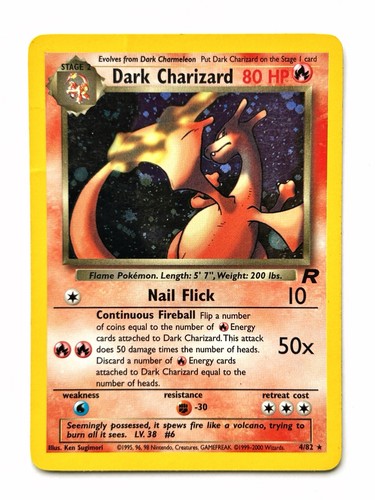 Dark Charizard Team Rocket Unlimited Holo 4/82 Pokémon Card MP | eBay