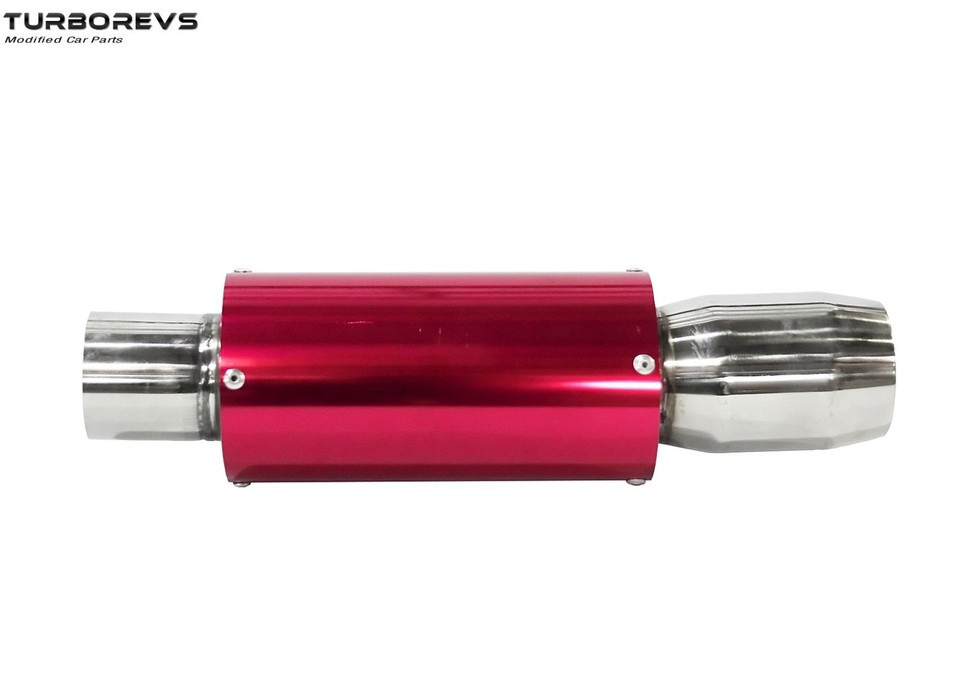 STAINLESS STEEL SINGLE TIP PERFORMANCE EXHAUST MUFFLER BACK BOX MFR003 ...