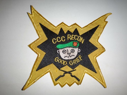 Vietnam War US 5th SFGrp MACV-SOG RECON RT GOOD GRIEF CCC Jacket Patch ...