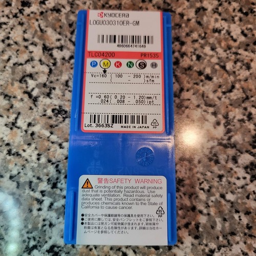 Kyocera - Logu030310er-gm Pr1535 Carbide Milling Insert Pkg of 10ea for ...
