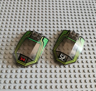 LEGO Cockpit Scheibe 6x8x3 transparent grün bedruckt Windscreen x224px6 ...