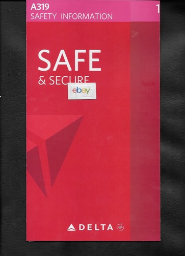 DELTA AIRLINES AIRBUS A319 SAFETY CARD 2015 SAFE & SECURE | eBay