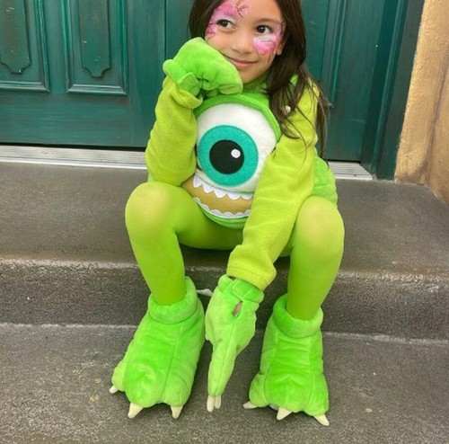 POTTERY BARN KIDS 4-6 MONSTERS INC MIKE WAZOWSKI COSTUME SET BODY/FEET ...