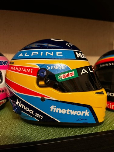 Alpine F1 Mini Helmet 2021 Fernando Alonso | eBay