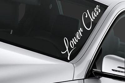 Lower class sticker JDM LARGE stance Funny drift lowered car windshield ...