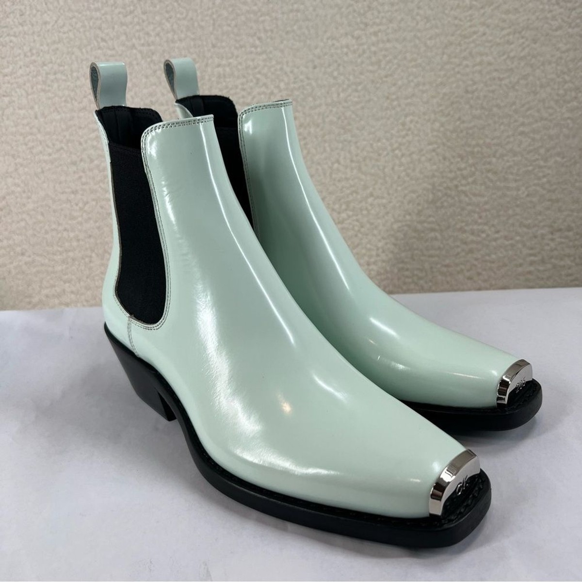 Calvin Klein 205W39NYC Claire Metal Toe-Cap Leather Boots Calvin Klein 205W39NYC Claire Metal Toe-Cap Leather Boots