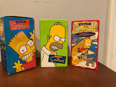 The Best of the Simpsons - Boxed Set VHS 7 Tapes w/ Slipcover Vol 1-7 ...