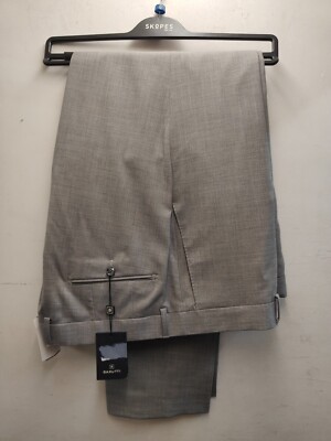 Barutti Men's Pure Wool Grey Suit Trouser 42R | eBay UK