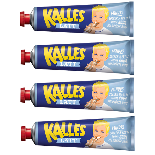 Kalles Kaviar Lätt Swedish Cod Roe Caviar (4 x 190 gram) Less Sugar ...