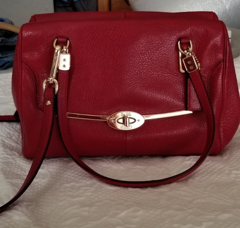 COACH MADISON MADELINE PEBBLE LEATHER EAST/WEST SATCH… - Gem