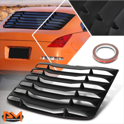 For 03-08 Nissan 350Z Coupe Rear Window Windshield Louver Sun Shade ...