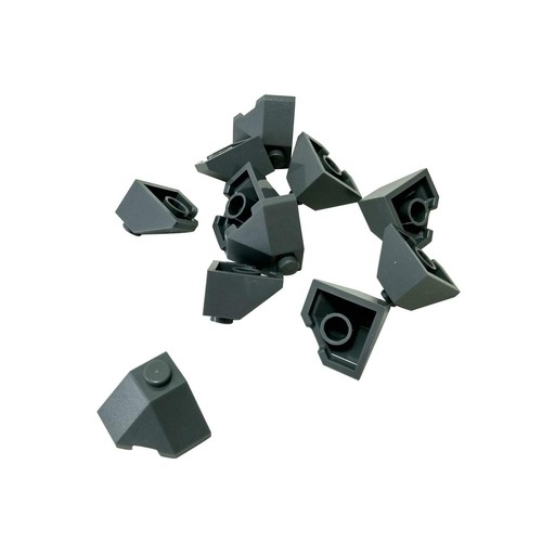 10 NEW LEGO Wedge 2 x 2 (Slope 45 Corner) Dark Bluish Gray | eBay