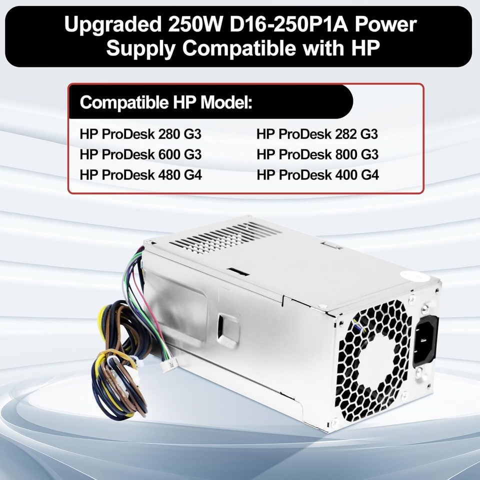 D16-250P1A 250W L08417-002 Power Supply For HP ProDesk 280 282 600 800 ...