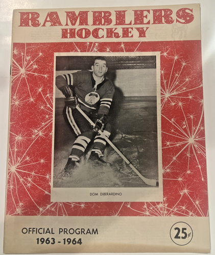 1963 EHL HOCKEY Philadelphia RAMBLERS vs CLINTON Comets Program Wayne ...