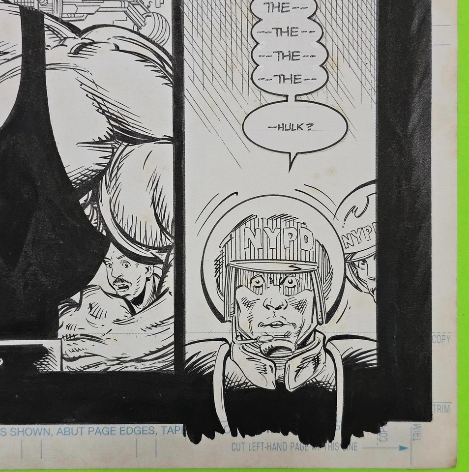 Marvel Comic Book Art Full Page Pencilled Inked and SIGNED by Art ...