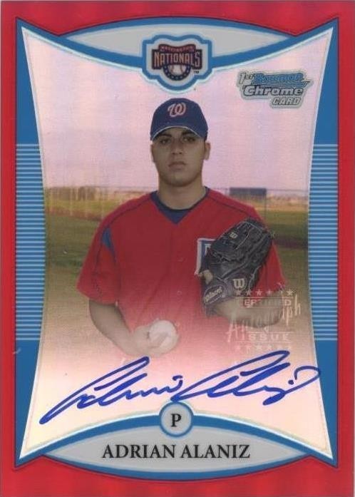 2008 Bowman Chrome - Prospects Prospect Autographs Adrian Alaniz # ...