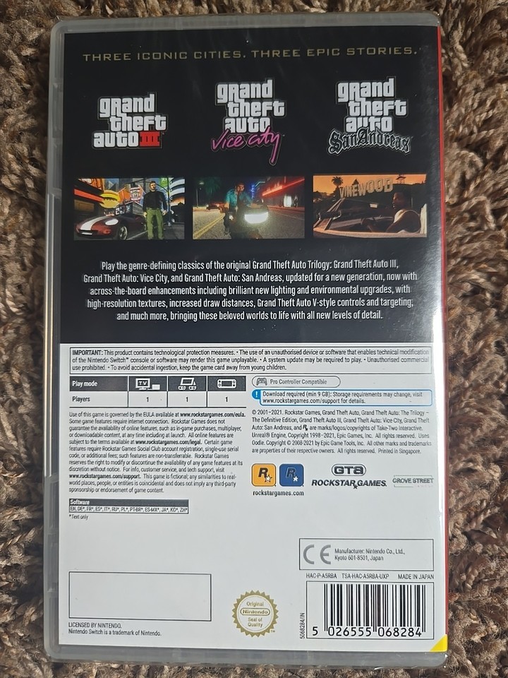 Grand Theft Auto: The Trilogy - The Definitive Edition - Nintendo ...