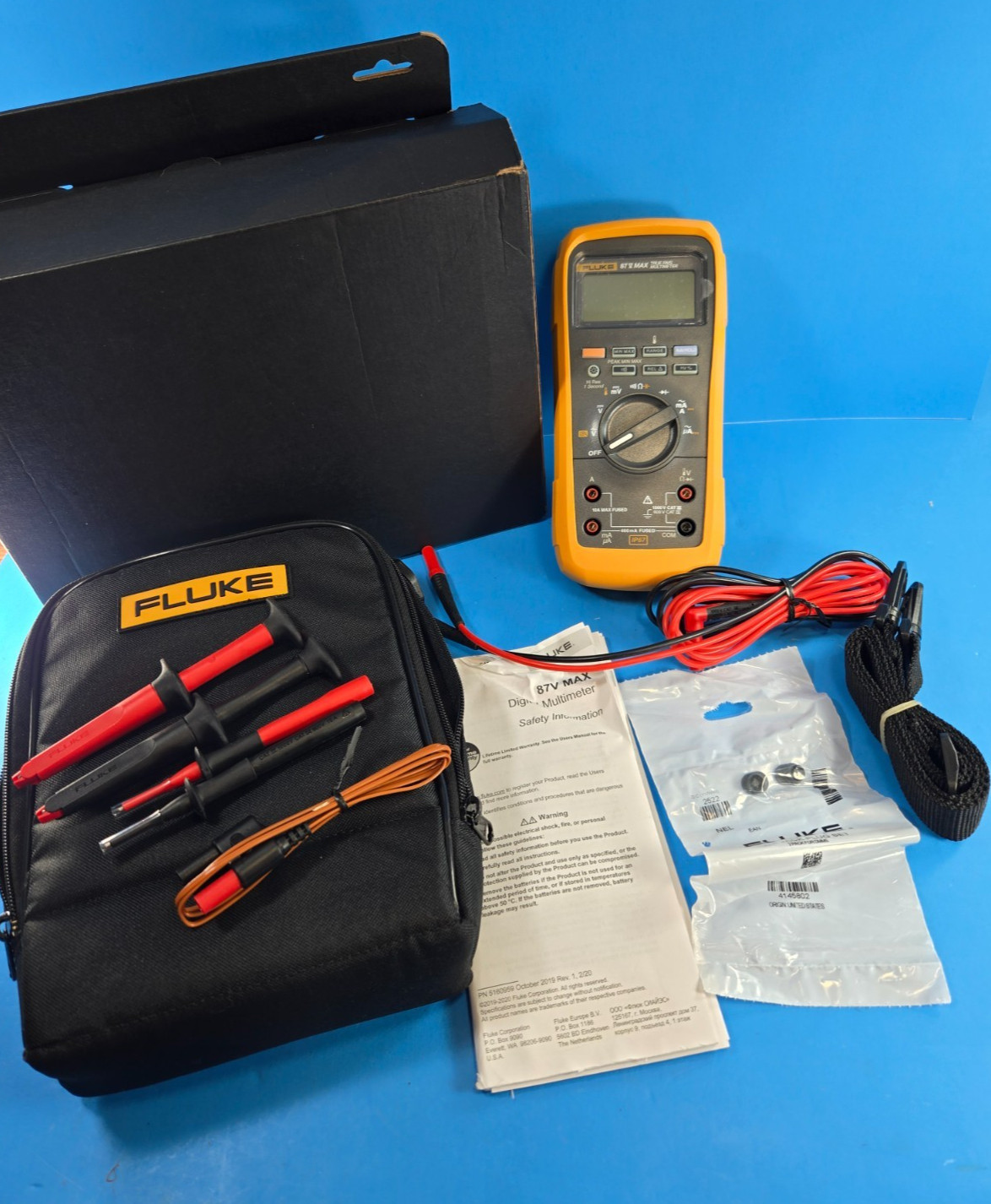 Fluke 87V Max E2 87V-Max/E2 Kit New 2025 Stock!