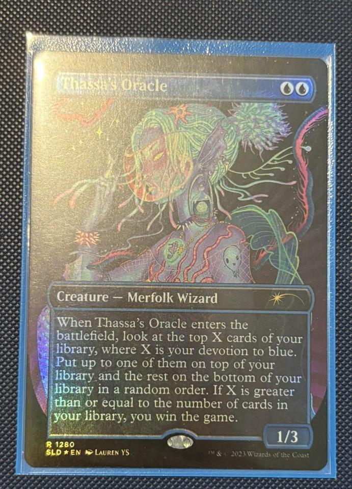 Thassa's Oracle BORDERLESS FOIL MINT MTG Magic SLD Secret Lair | eBay