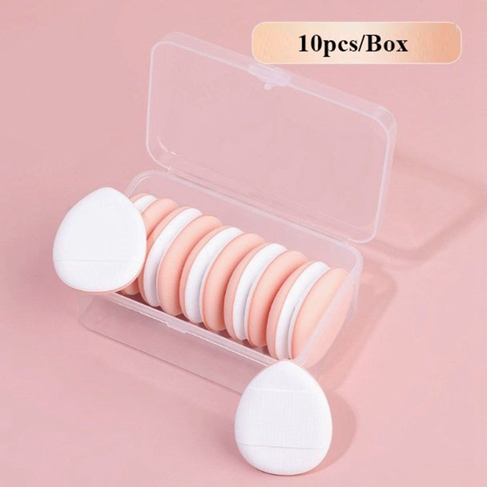 6/10pcs Mini Air Cushion Powder Puff Dual-Use Mixed Sponge Cosmetic ...