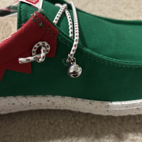 Hey Dude Wendy Holiday Elf Christmas Women’s Size 11 Green Slip On ...