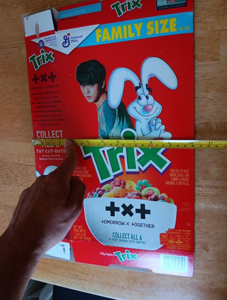 NEW TRIX CEREAL LIMITED EDITION TOMORROW X TOGETHER K-POP TXT 16.1 OZ ...