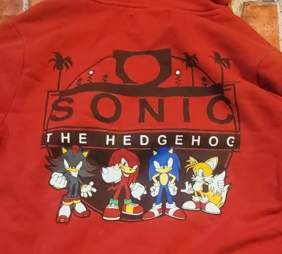 Old Navy Sonic The Hedgehog Boys Hoodie Sz 8 | eBay