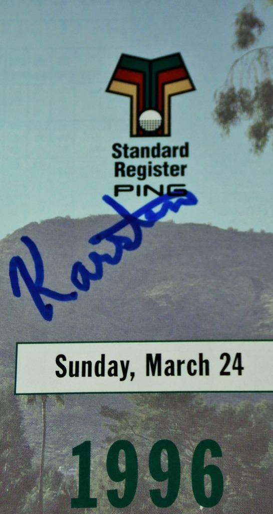 KARSTEN SOLHEIM CUP & PING GOLF CLUB INVENTOR RARE Signed 1996 KARSTEN ...