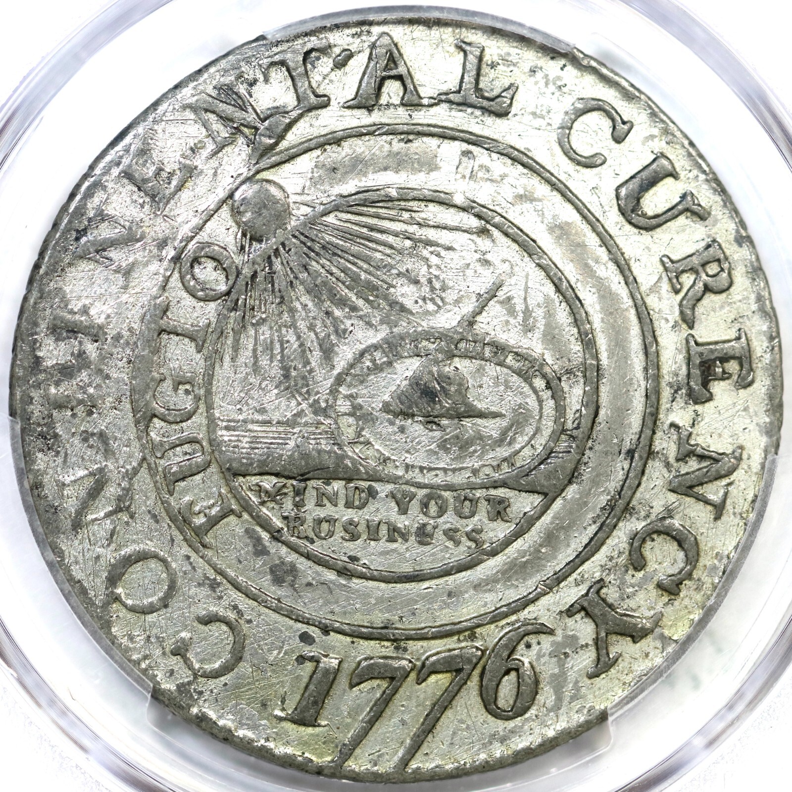 1776 N 1-C R-3 PCGS XF Detail Pewter Continental Currency Dollar 1$ | eBay