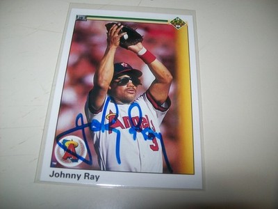1990 UPPER DECK JOHNNY RAY AUTOGRAPH SIGNED AUTO #509 CALIFORNIA ANGELS ...