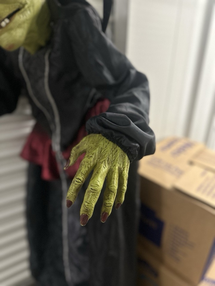 Spirit Halloween Animated Animatronic Life Size Spell Casting Witch ...