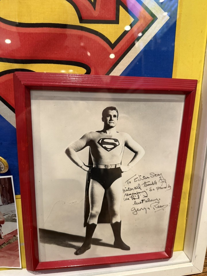 Original 1950s Superman George Reeves Signed Inscribed Photo Framed ...