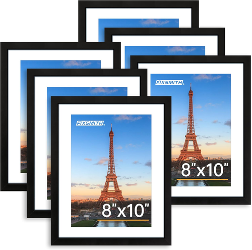8X10 Picture Frame Set of 6, Photo Frame Bulk with HD Plexiglass ...