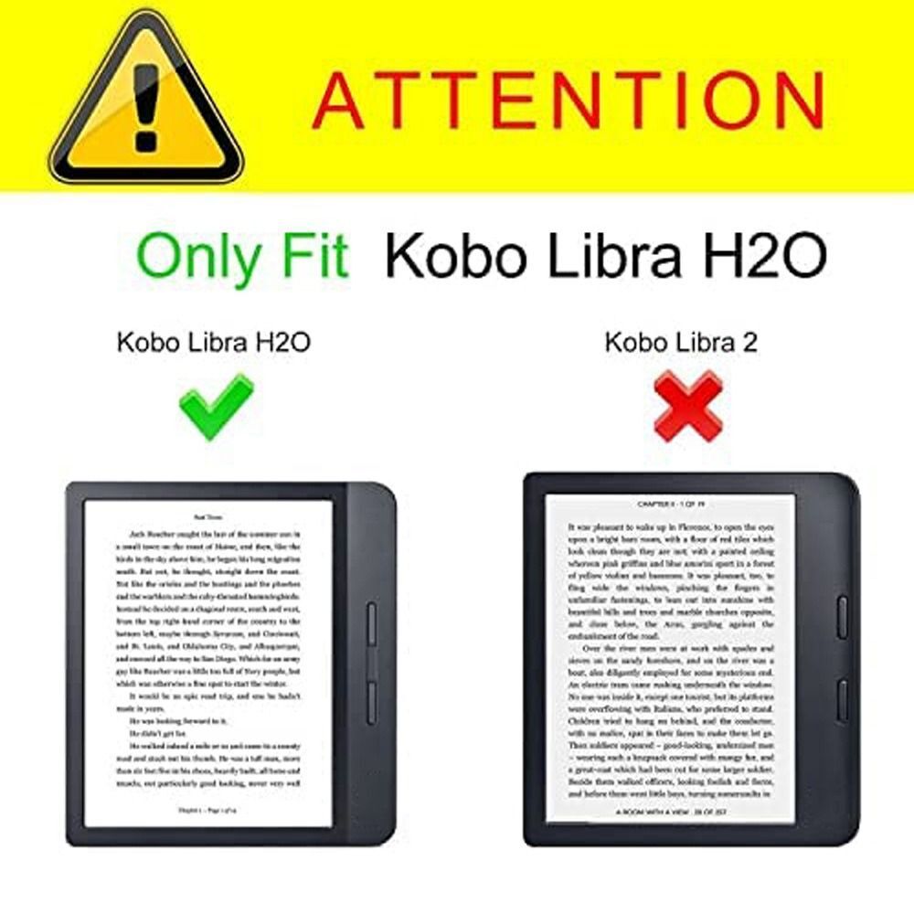 7 inch eBook Reader Cover Auto Wake/Sleep Protective Shell for Kobo Libra H2O | eBay